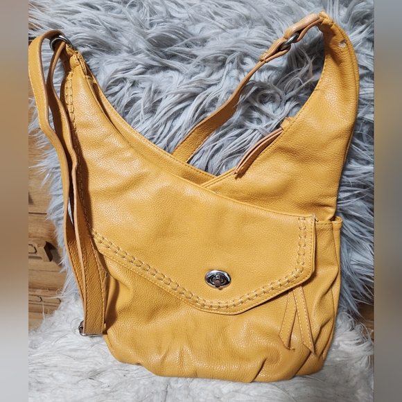 Naturalizer | Bags | Naturalizer Yellow Orange Leather Shoulder Bag ...